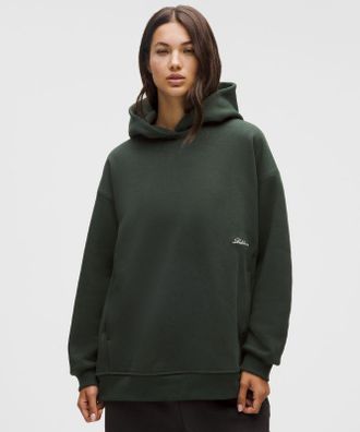 lululemon Big Cozy Hoodie im Ultra-Oversized Fit f&uuml;r Frauen - Gr&ouml;&szlig;e XL in Rainforest Green