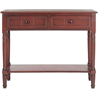 Safavieh Contemporary Wooden Accent Table, in Red, 35 X 91 X 74.93