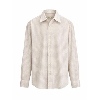 Paura Karohemd - - Shirts - Herren - Wei&szlig; - XL