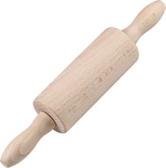 Zenker Teigrolle Mini - Hochwertige Backrolle aus Buchenholz, 230x45x45 mm, Perfekt für Backliebhaber, 2 Jahre Garantie, Holz