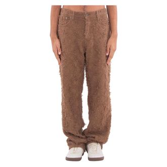 Haikure Logan Fur Gerades Jeans - - Trousers - Herren - Beige - W34