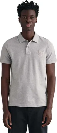 GANT Poloshirt f&uuml;r Herren, kurz&auml;rmlig (Grau)