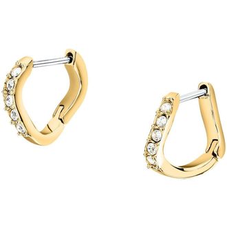 Cleor Boucles doreilles en acier et cristal