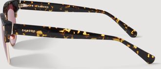 Sandro Lunettes soleil ac&eacute;tate logo