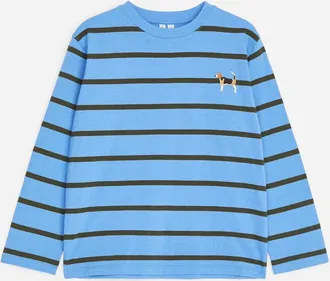 Arket Langarmshirt Aus Baumwolle -Schwarz