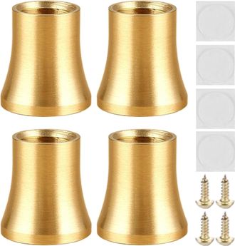 Generico Sofabeine - 2,9 cm M&ouml;belf&uuml;&szlig;e | Holz Stuhlbeine | 4 St&uuml;ck Ersatz f&uuml;r Sideboard, M&ouml;belfu&szlig; f&uuml;r robuste M&ouml;bel, Schrank, K&uuml;che, Sideboard, Nachttisch, Stuh