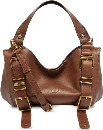 Diesel D-One-Small Top-handle Bag In Treated Leather