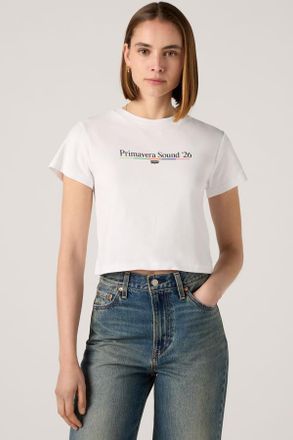 Levi's Grafich Essential Sporty Tee - Femme - Blanc / Primavera Sound 26 White+ - XS