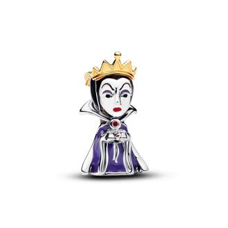 Pandora Moments Disney Villains B&ouml;se K&ouml;nigin Charm aus Sterling-Silber mit 14K vergoldeter Metalllegierung und gez&uuml;chtetem Kristall, Kompatibel Moments, 76438