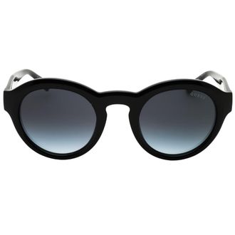 Guess Sonnenbrille Mit Farbverlauf Und Rauchfarbenen Gl&auml;sern, Gl&auml;nzend Schwarz