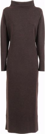 P.A.R.O.S.H. P.a.r.o.s.h., Femme, Robes, Brun, Taille: 40 FR Abito Maxi Dress