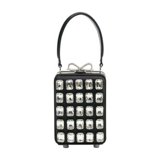 Self Portrait Micro Crescent Bag - - Bags - Damen - Schwarzk - ONE SIZE