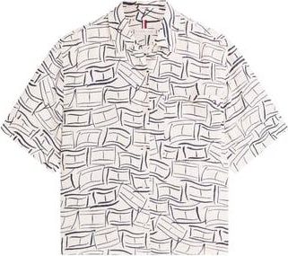 Tommy Hilfiger Chemise courte &agrave; logo en lin