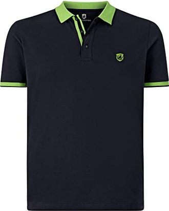 Jan Vanderstorm Homme Polo Lavrans Noir, 5XL (XXXXXL) - 72/74
