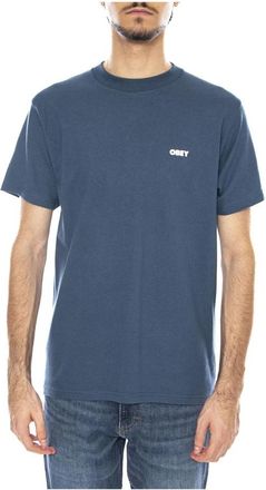 Obey Homme, Tops, Bleu, Taille: XL T-shirt