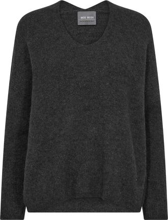 Mos Mosh MOS Mosh, Femme, Pulls, Gris, Taille: 40 FR Pull en tricot à col en V Phantom