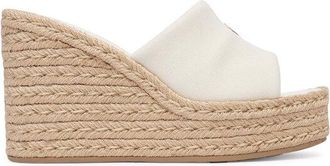 Calvin Klein Espadrilles Wedge Espad 70 Canvas Mg HW0HW03282 Creme