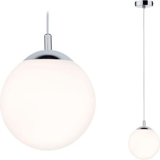 Paulmann Suspension Galacta IP44 max. 20W E27 &agrave; &eacute;quiper satin&eacute;/chrom&eacute;