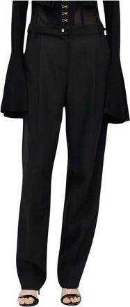 Just Cavalli Femme, Pantalons, Noir, Taille: 38 FR Pantalon &agrave; fermeture boutonn&eacute;e