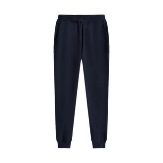 Tommy Hilfiger Homme, Pantalons, Bleu, Taille: M Jogging &agrave; jambe c&ocirc;tel&eacute;e en tissu &eacute;ponge