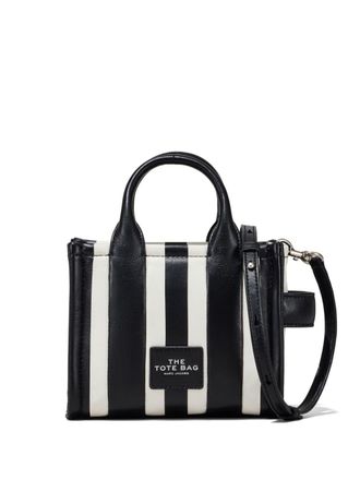 Marc Jacobs mini sac cabas The Striped - Noir
