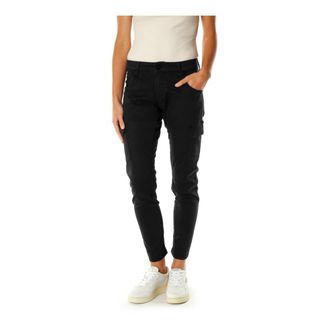 Le Temps Des Cerises Cargohose mit Seitentaschen - - Trousers - Damen - Schwarzk - W27