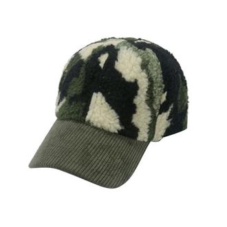 Generic Casquettes de baseball en laine dagneau chaude dhiver en polaire pour homme, Vert, M