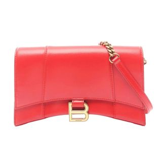 Balenciaga Sac bandouli&egrave;re vintage B &agrave; cha&icirc;ne Pre-owned - Femme - Pre-owned - Rouge - Taille: ONE Size