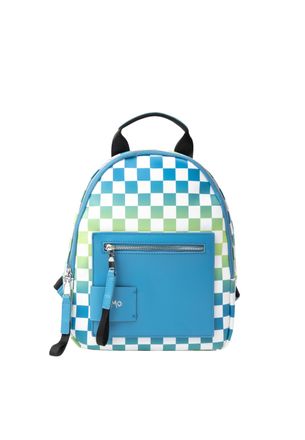 Mymo Rucksack Damen Blau Mehrfarbig