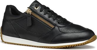 Geox Damen D CALITHE A Sneaker, Black, 40 EU