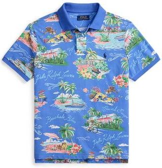 Polo Ralph Lauren Polo imprim&eacute; manches courtes en coton