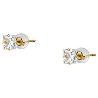 Cleor Boucles doreilles en or 375/1000 et zircon
