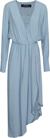 Federica Tosi robe asymétrique à design portefeuille - Bleu