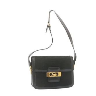 Celine Sac bandouli&egrave;re en toile Pre-owned - Femme - Pre-owned - Noir - Taille: ONE Size
