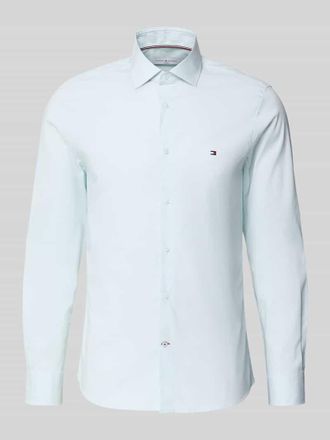 Tommy Hilfiger Tailored Fit Businesshemd aus Baumwoll-Mix