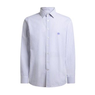 Etro Gestreiftes Seersucker-Hemd - - Shirts - Herren - Mehrfarbig - 3XL