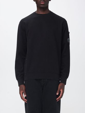 C.P. Company C. P. COMPANY Sweatshirt &agrave; col rond en coton avec &eacute;paules tombantes et ourlet droit
