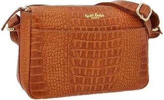 Gusti Darby Sac à main en cuir marron vintage pour femme, marron