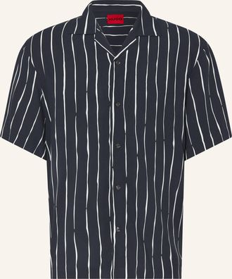HUGO BOSS Hugo Resorthemd Exolino Oversized Fit blau