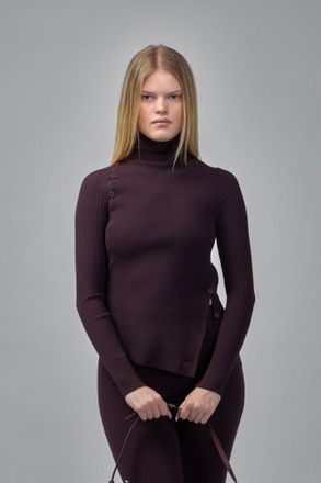 Courr&egrave;ges Sweater Oblique Buttoned