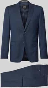 HUGO BOSS Slim Fit Anzug mit Brustleistentasche Modell Huge