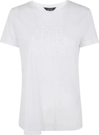 Ralph Lauren Femme, Tops, Blanc, Taille: 42 FR Hailly Short Sleeve T-Shirt