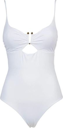 Fisico Femme, Maillots de bain, Blanc, Taille: 40 FR Maillot de bain une pi&egrave;ce avec anneaux en macram&eacute;