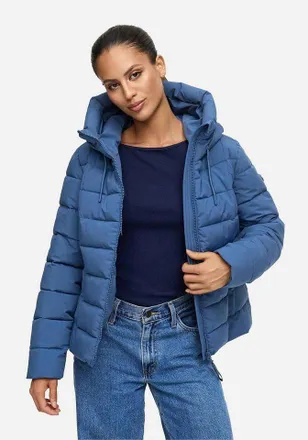 Marikoo Winterjacke Tayenaa mit schmaler Steppung und extra hohem Kragen