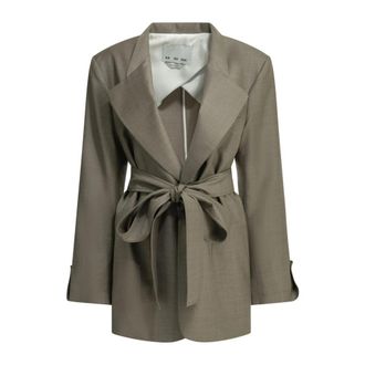 SA SU PHI G&uuml;rtel-Blazer - - Jackets - Damen - Braun - L