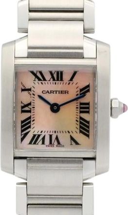 Cartier Montre Tank Francaise Pre-owned en acier inoxydable - Femme - Pre-owned - Rose - Taille: ONE Size