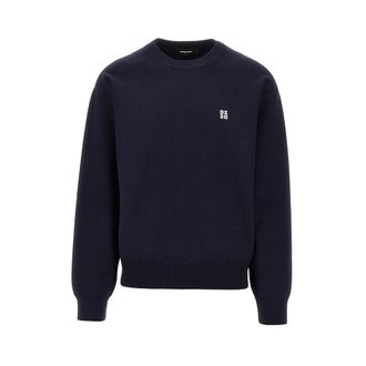 Dsquared2 Metal D2 Upside Down Strickpullover - - Sweatshirts & Hoodies - Herren - Blau - 2XL