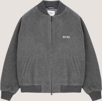 Circolo 1901 Humans bomber jacket, Melange teddy, 48, Man