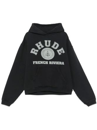 Rhude hoodie French Riviera - Noir