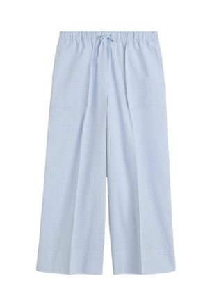 Toteme Damen Stoffhosen aus Leinen-Baumwoll-Mix